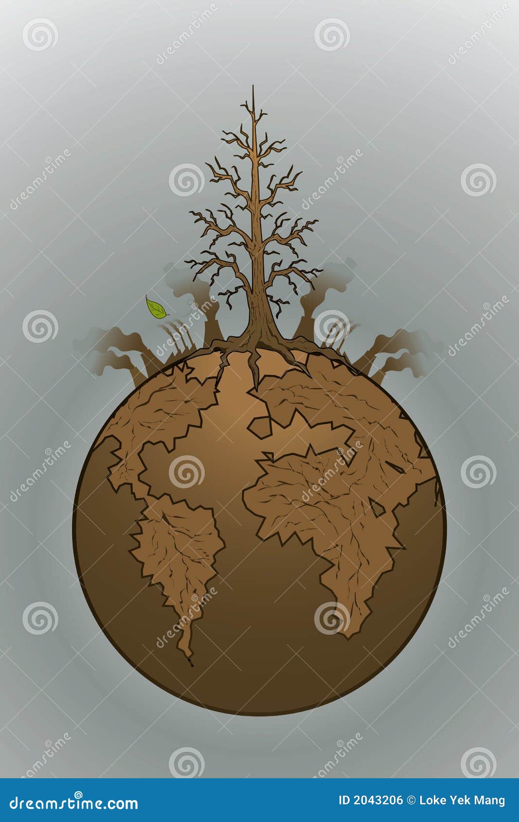 Last leaf fall stock illustration. Illustration of hopeless - 2043206
