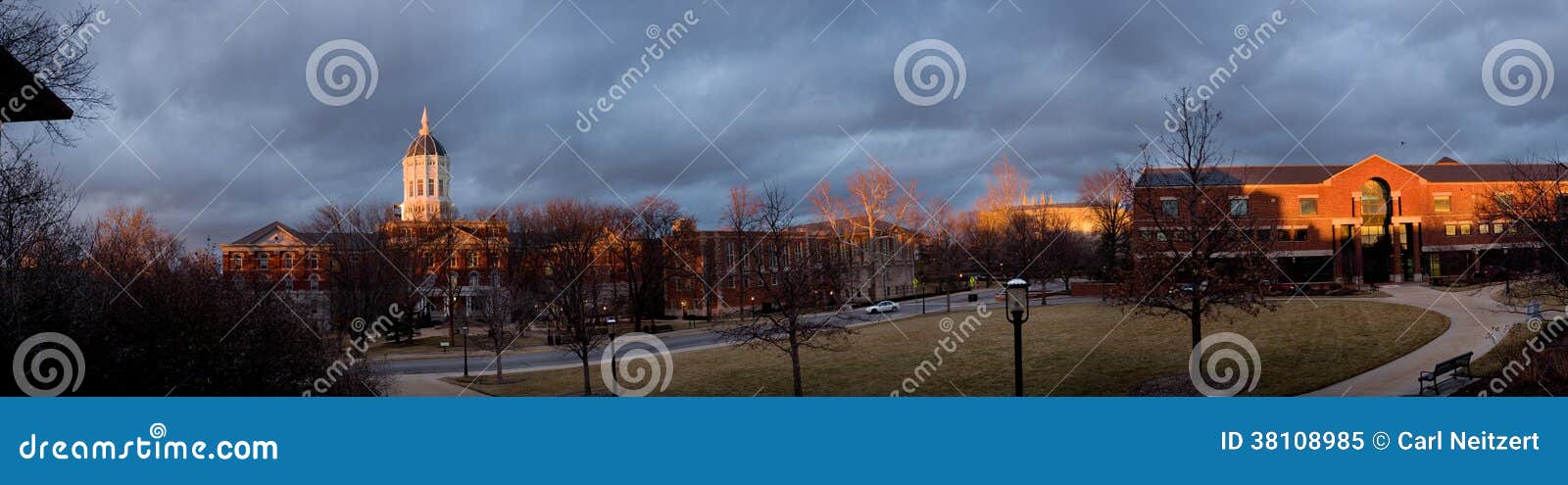 Last light on Jesse Hall stock image. Image of jesse - 38108985