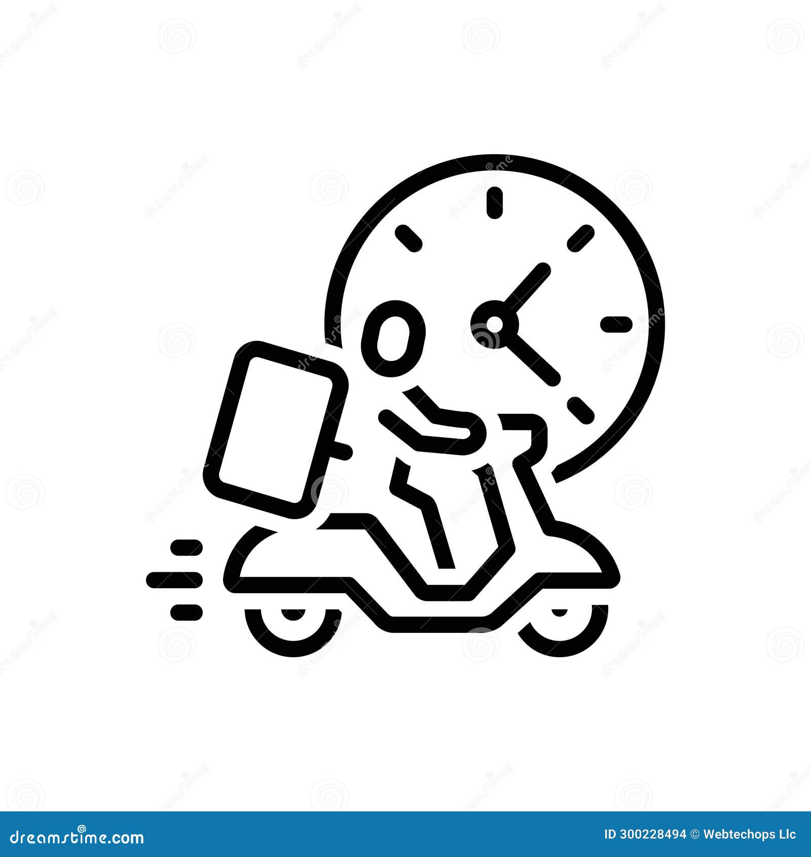 Black Line Icon for Last Mile Delivery, Mile and Man Stock Vector ...
