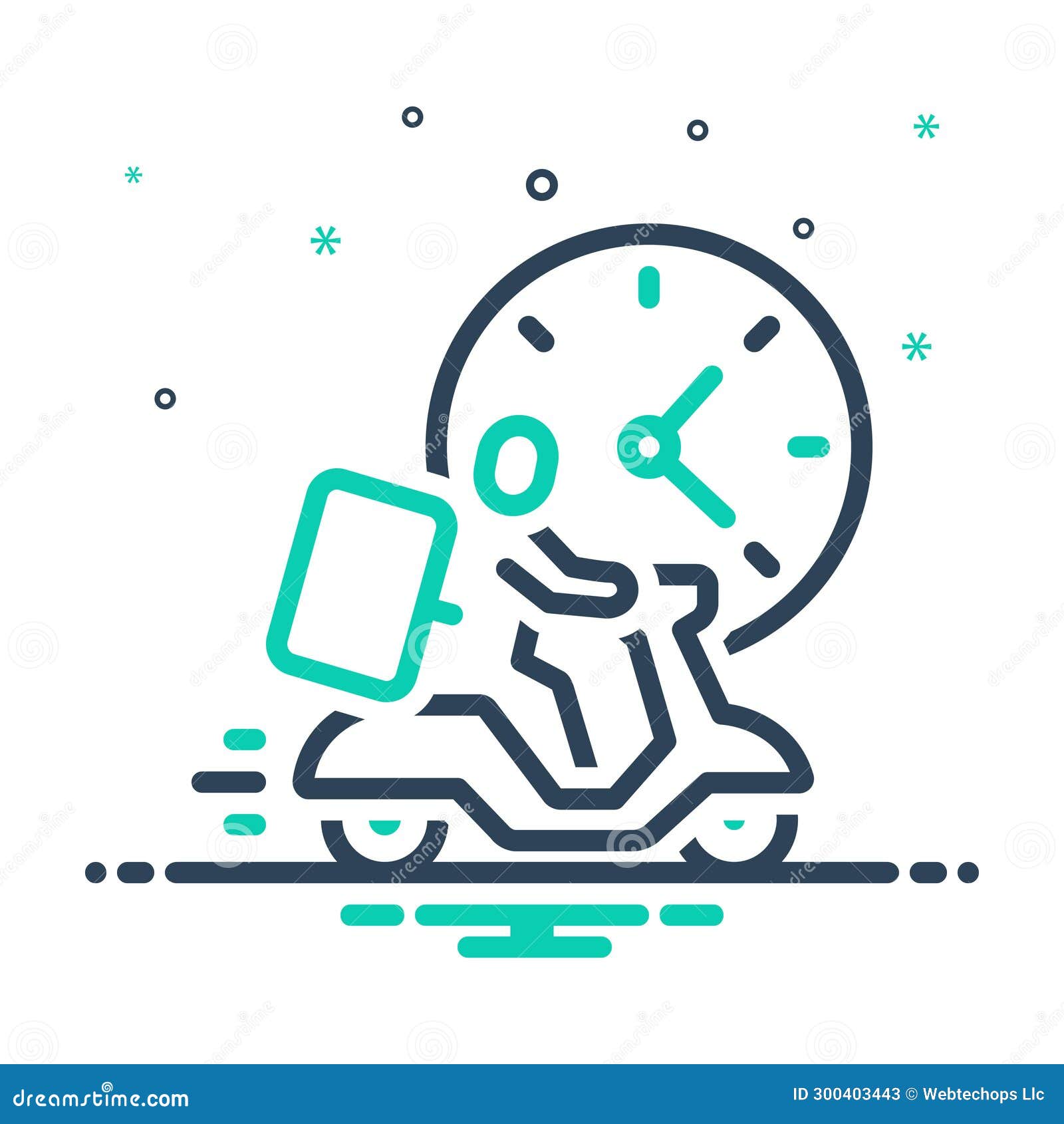 Mix Icon for Last Mile Delivery, Mile and Delivery Stock Vector ...