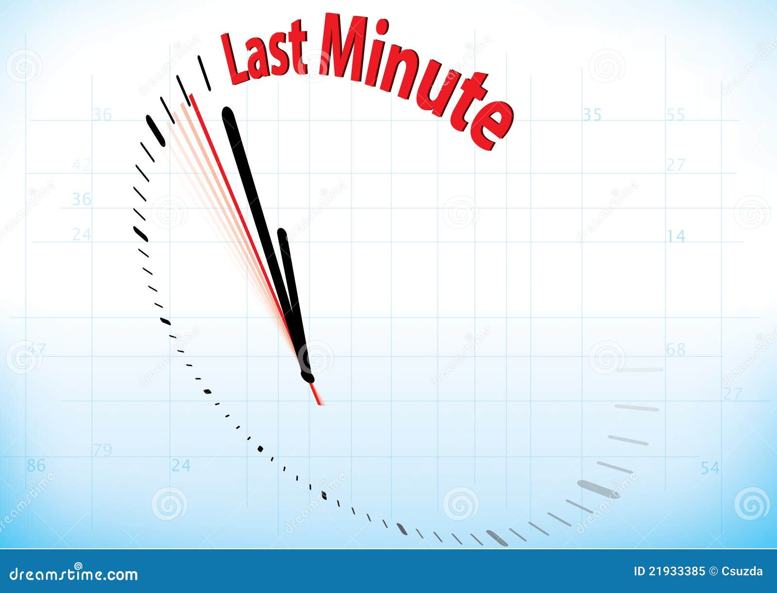 The last minute stock illustration. Illustration of diverse - 21933385