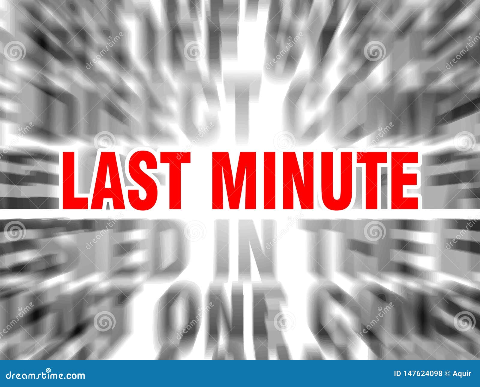 Last minute stock vector. Illustration of notice, text - 147624098