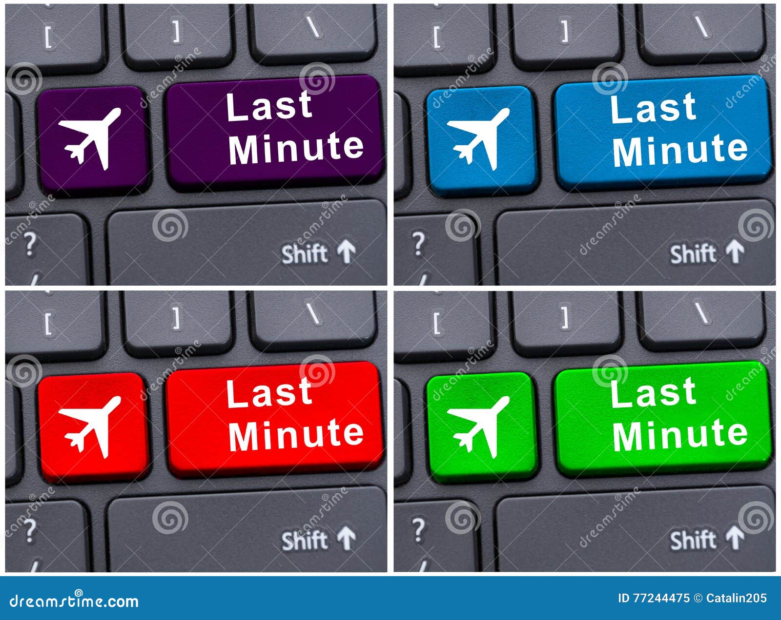 Last Minute Button on Computer Keyboard Stock Image - Image of book ...