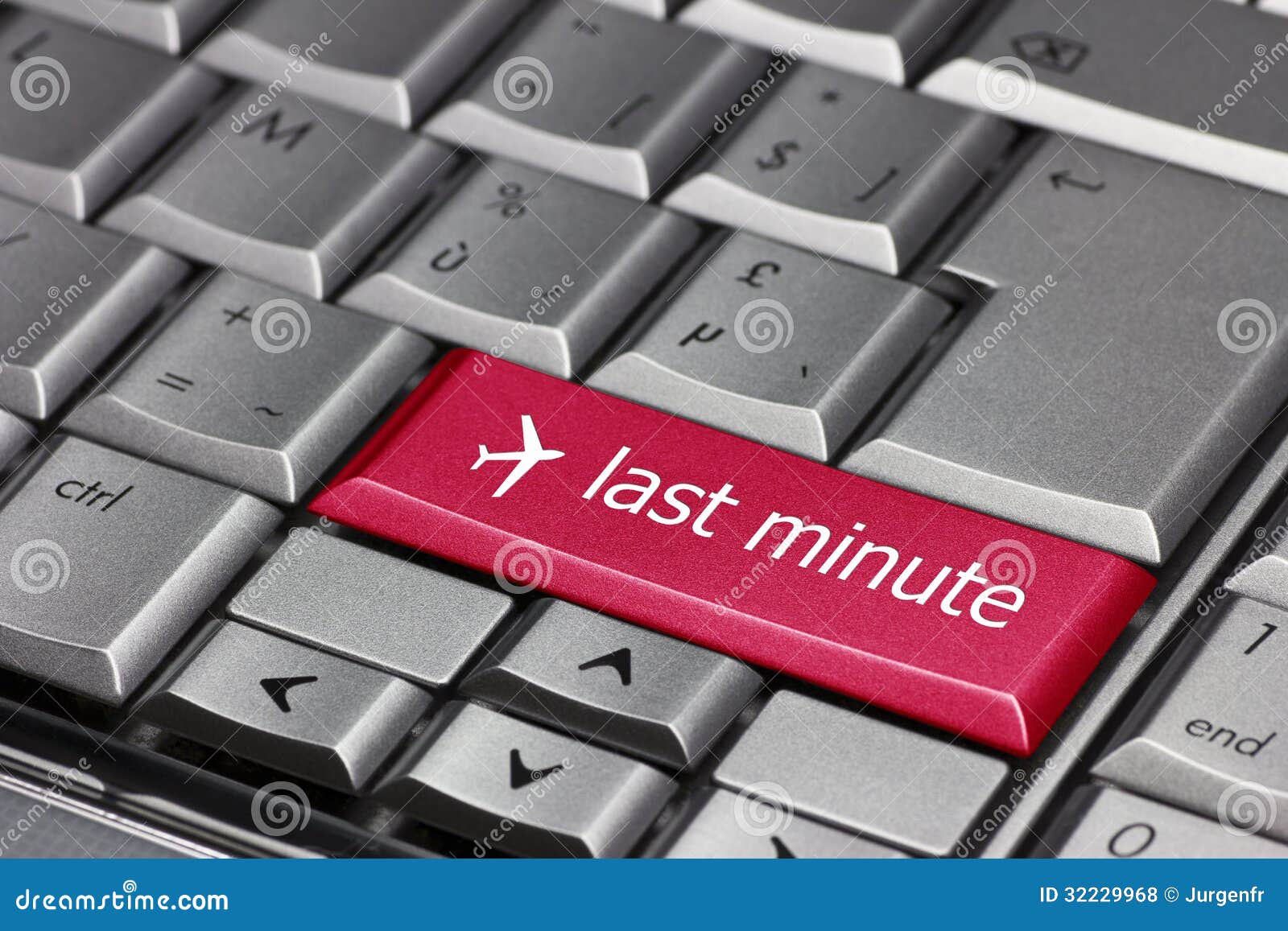 Last Minute on the Key of a Keyboard Stock Photo - Image of urgency ...