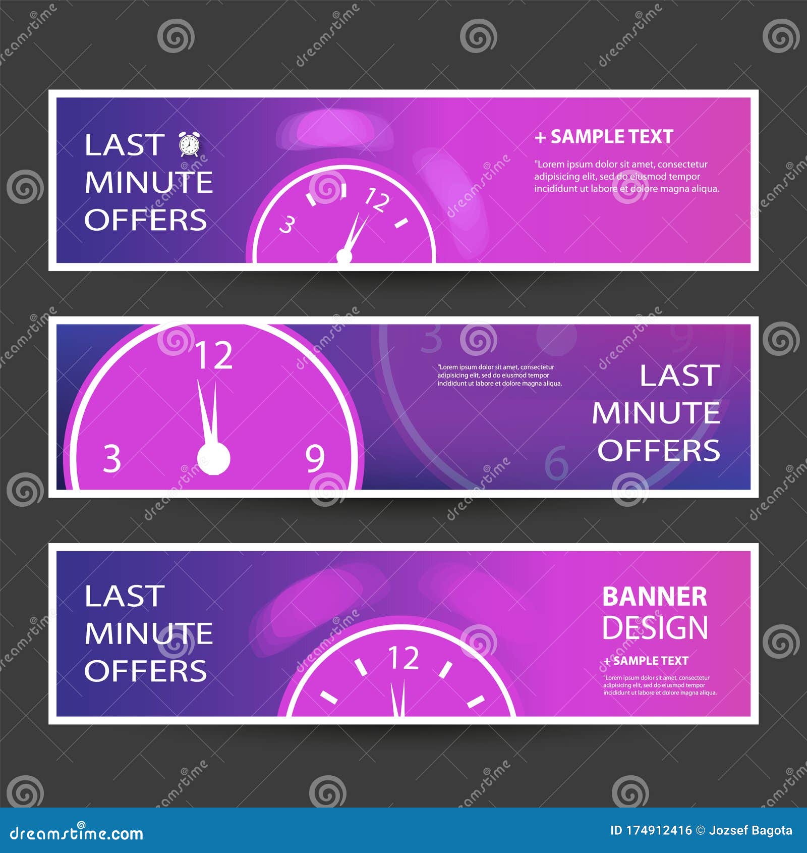 Last Minute Offer Headers or Banners Template for Your Advertisement ...