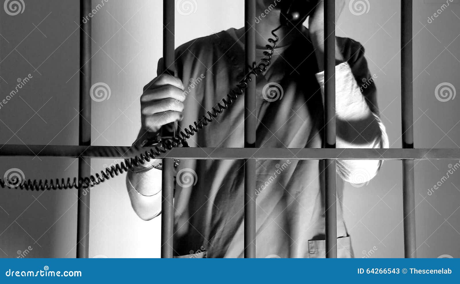 Last Phone Call in Prison (2 of 2) (B/W Version) Stock Video - Video of ...