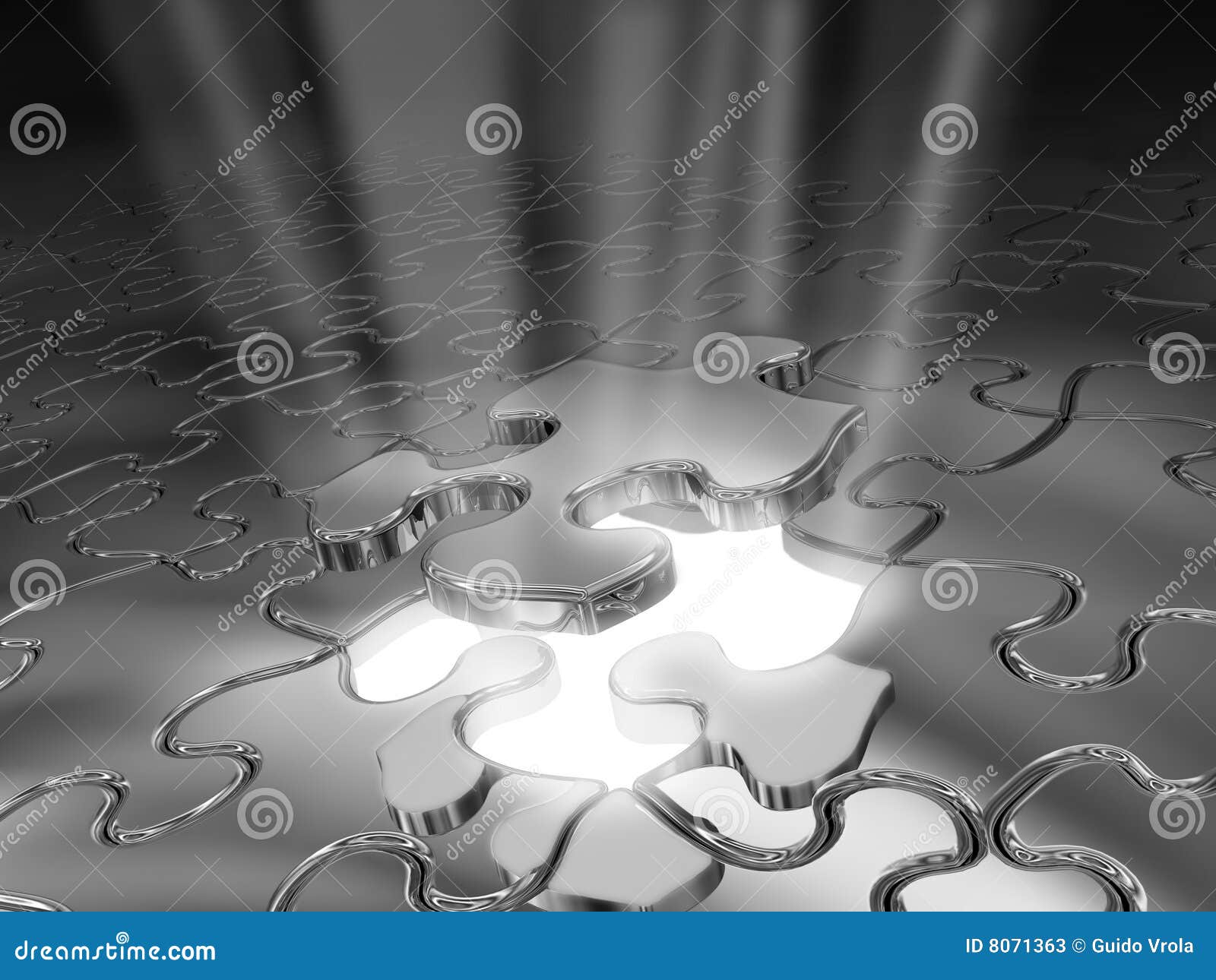 The last piece stock illustration. Illustration of teamwork - 8071363