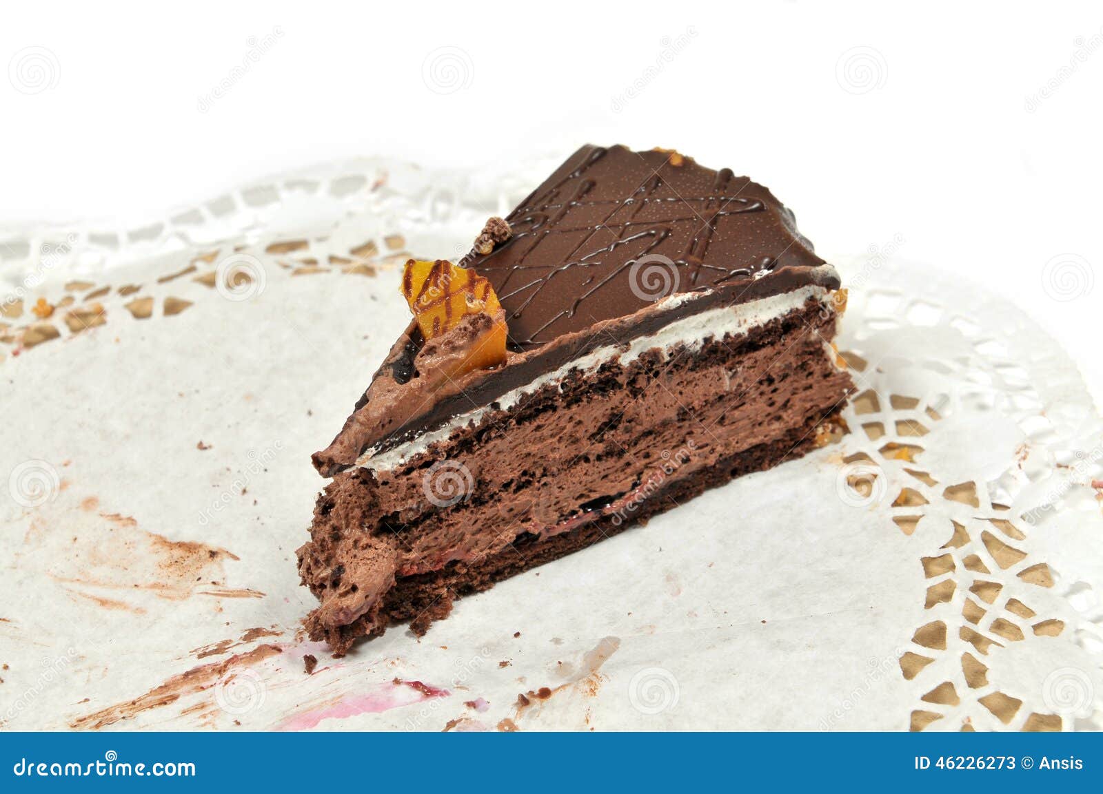 The last piece of cake stock image. Image of brown, celebration - 46226273
