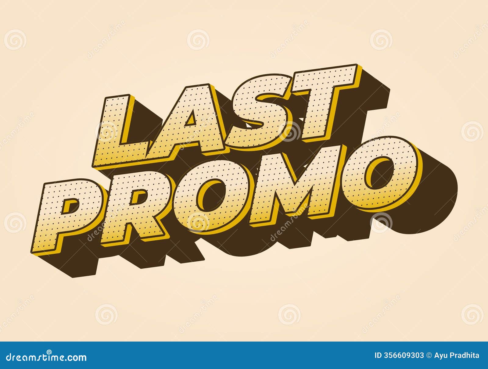 Last Promo. Text Effect for Advertising Promotion Needs Stock Vector ...