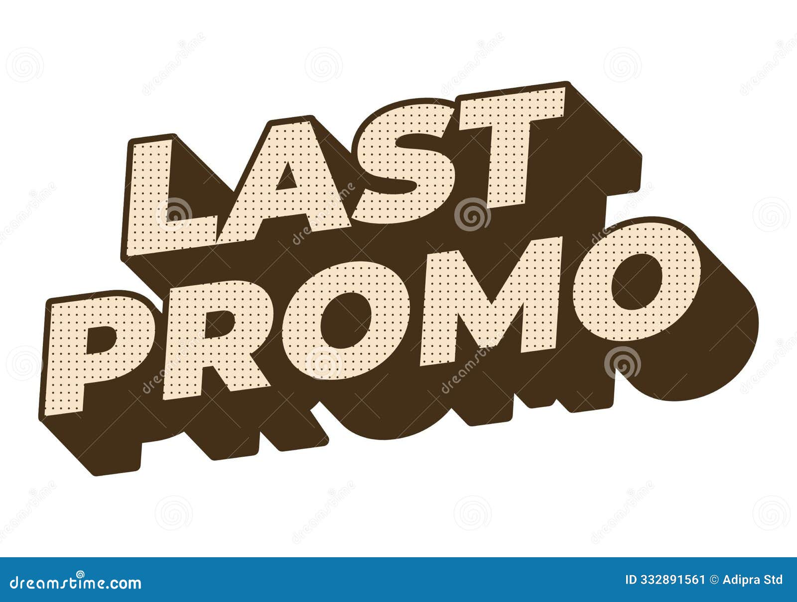 Last Promo. Text Effect in 3D Style with Good Colors for Ads Print ...