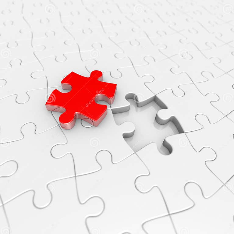 The last puzzle piece stock illustration. Illustration of order - 36690469