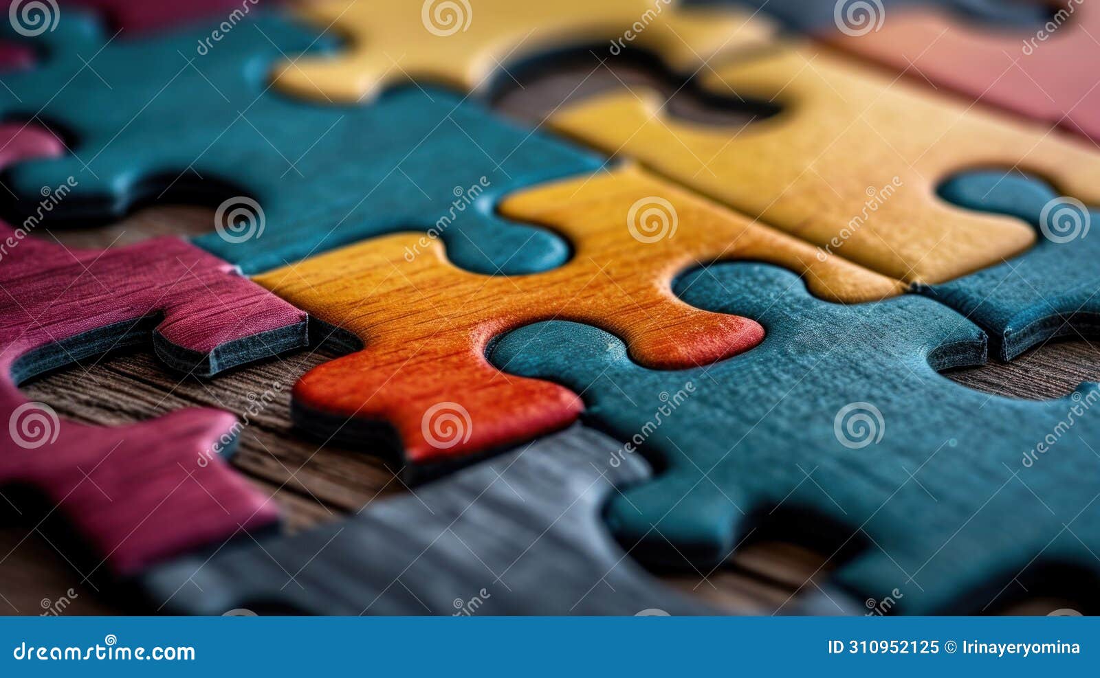 Last Puzzle Piece Fitting into Place Concept Stock Image - Image of ...