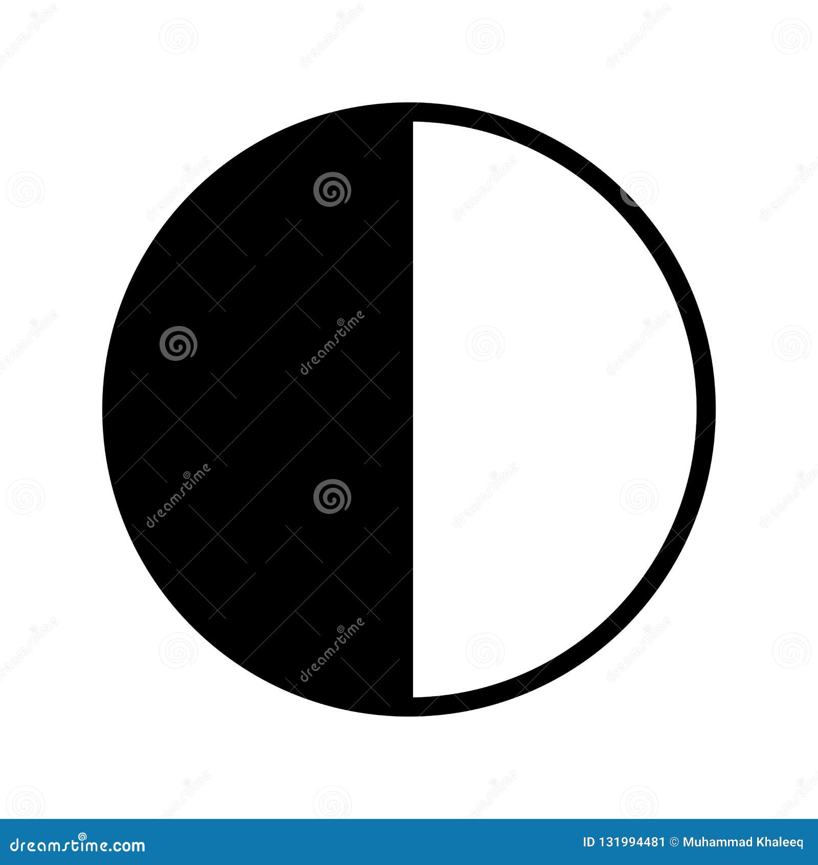 Quarter Vector Icon Isolated On Transparent Background, Linear Q ...
