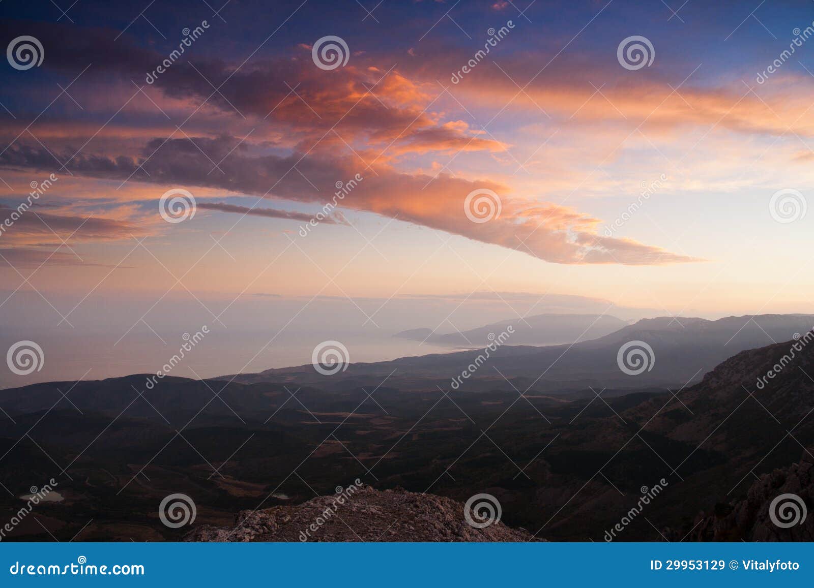 Beautiful View of the Crimean Mountains in the Fall. Ukraine. Stock ...