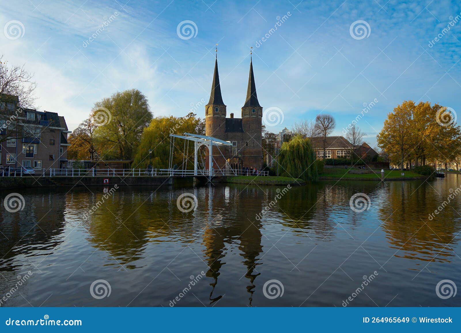 Last Remaining Town Gate of Delft Was Built in 1400 in the Netherlands ...