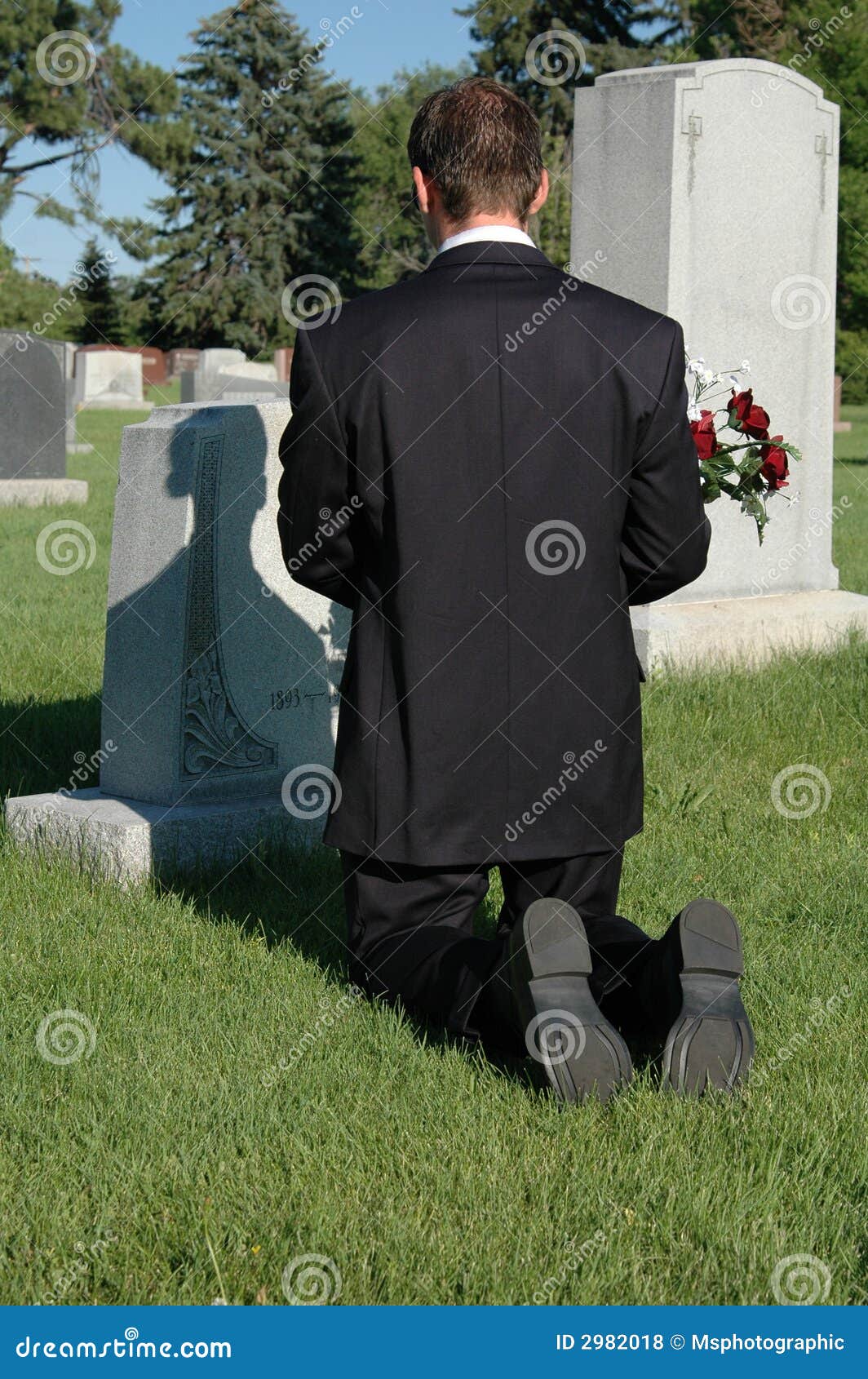 Last Respect stock photo. Image of cemetery, sadness, person - 2982018