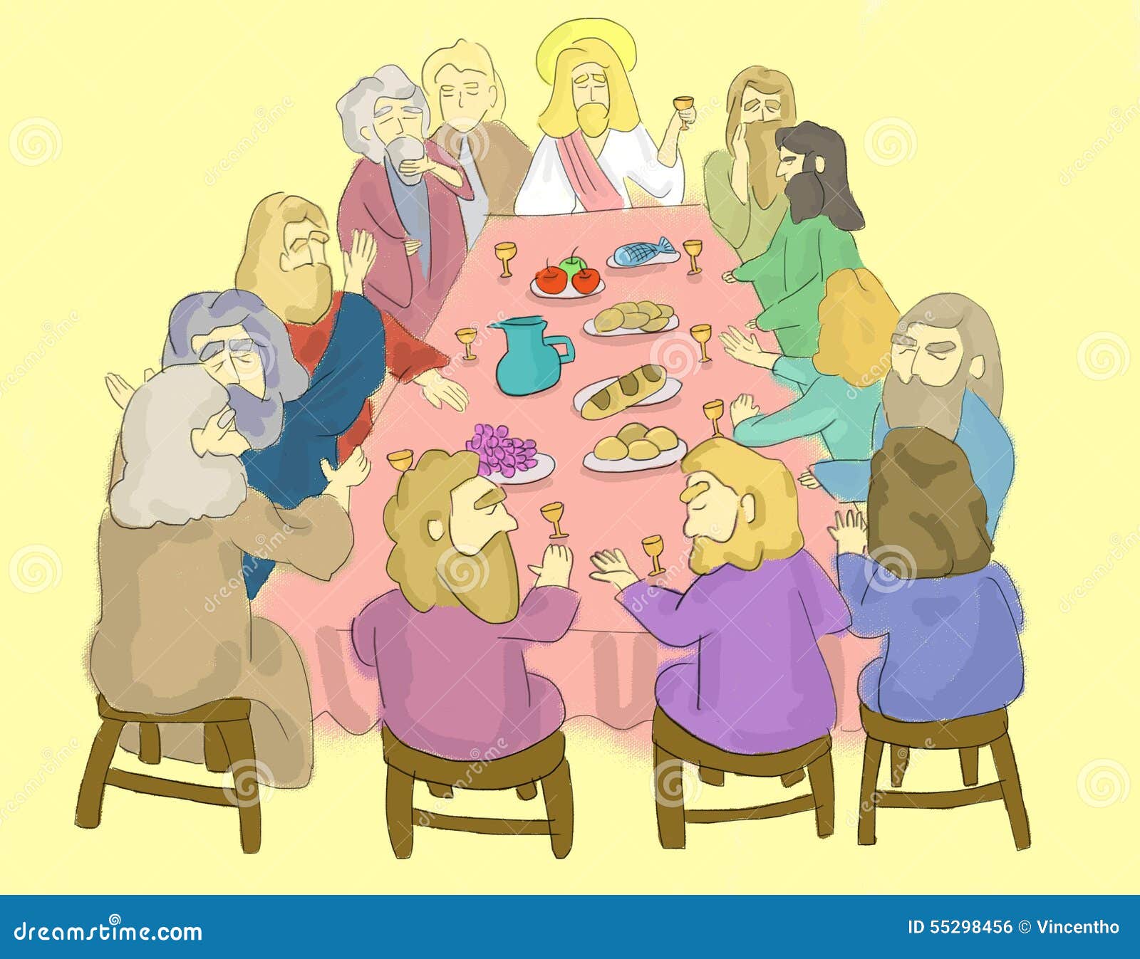 The Last Supper Illustration Stock Photography | CartoonDealer.com ...