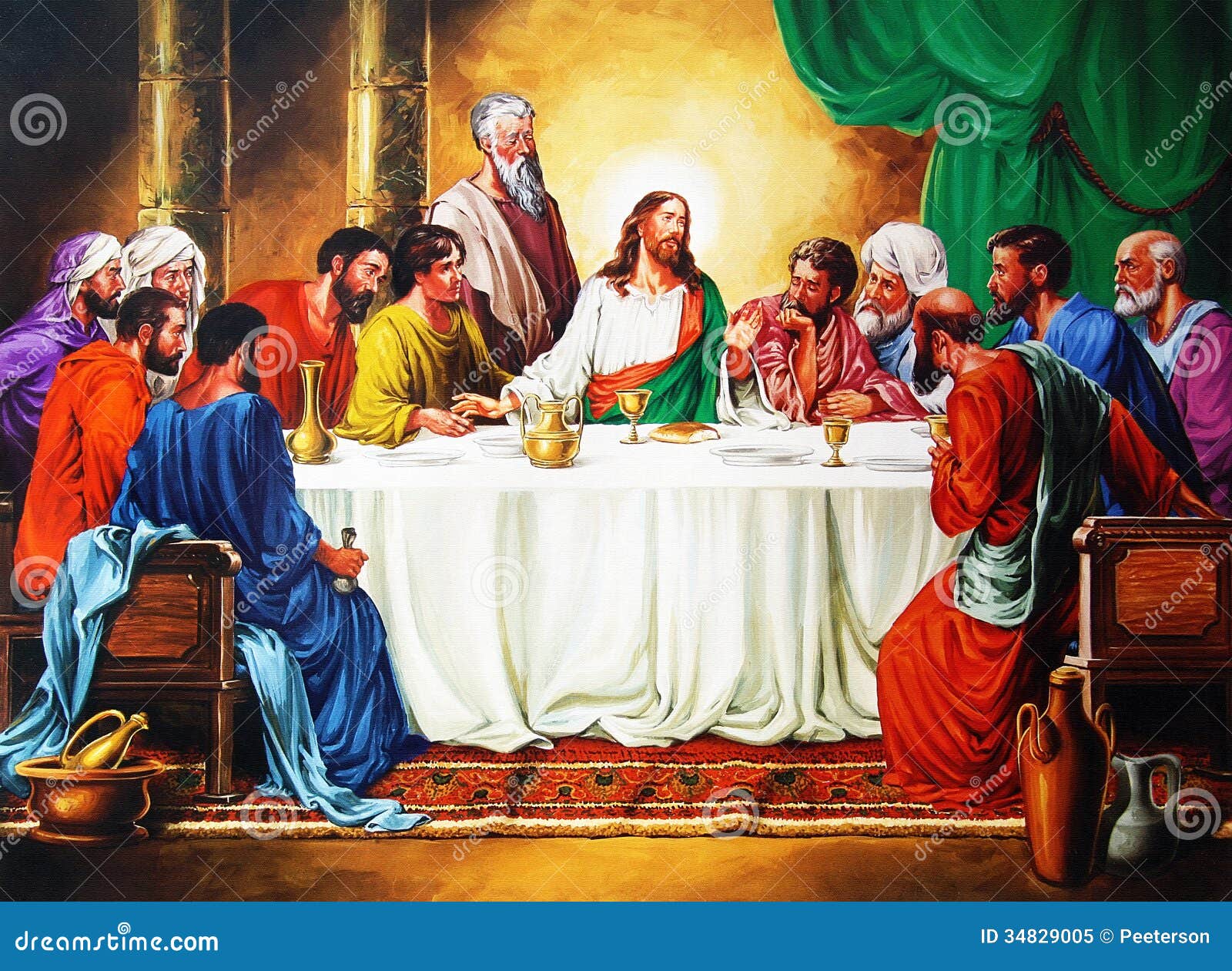 Last Supper Stock Image Image Of Disciple Christ Disciples 34829005