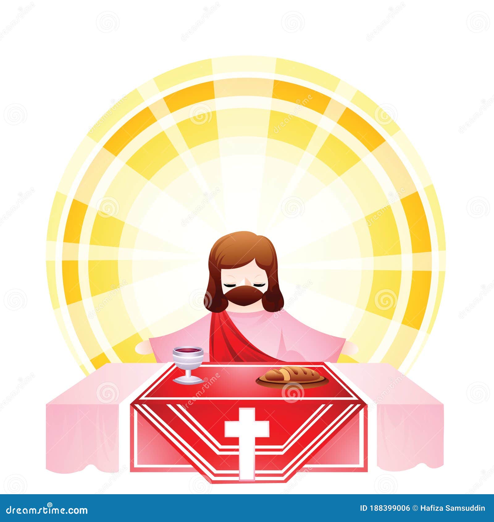 The Last Supper. Vector Illustration Decorative Design Stock Vector ...