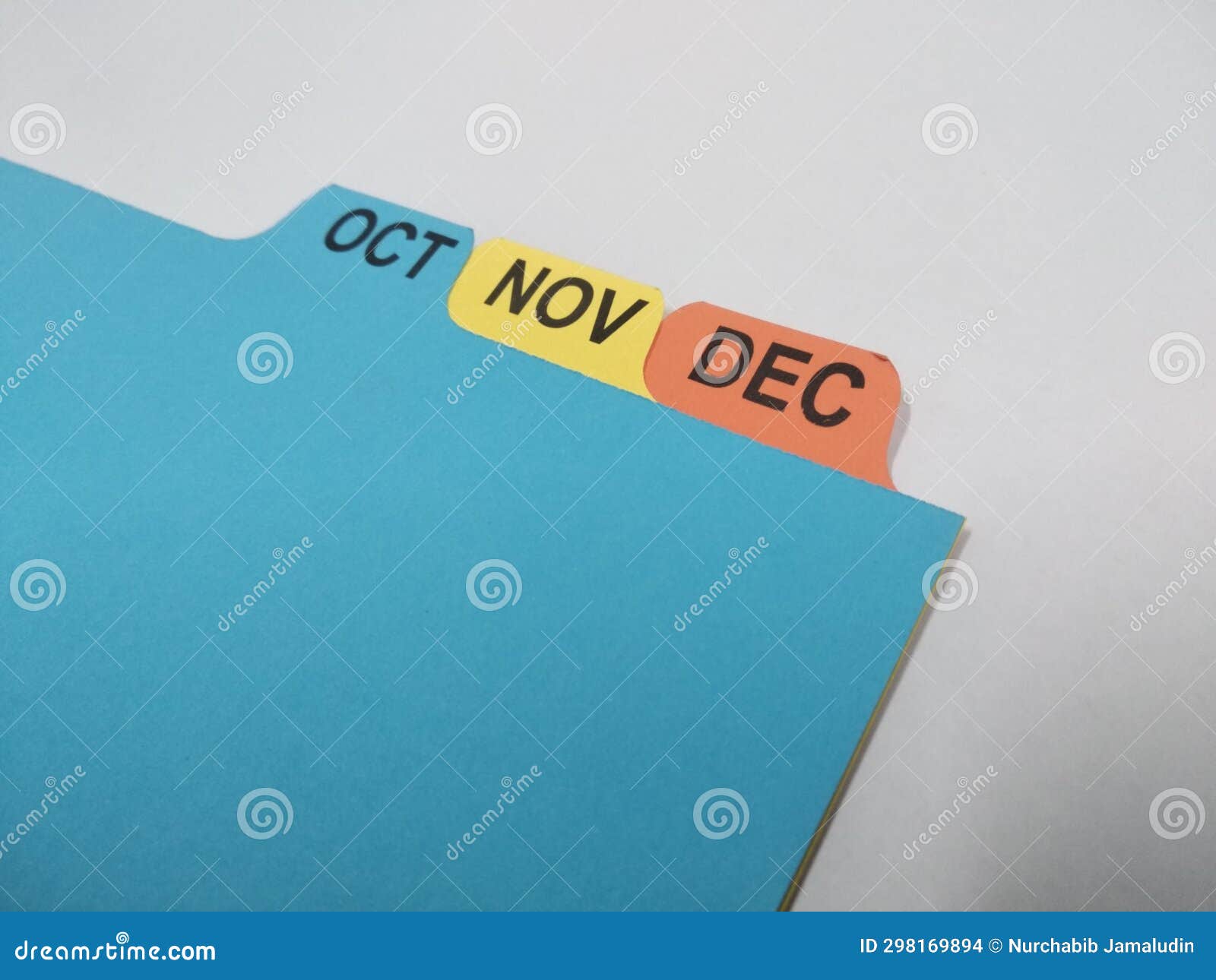 Colorful folder divider stock photo. Image of background - 298169894