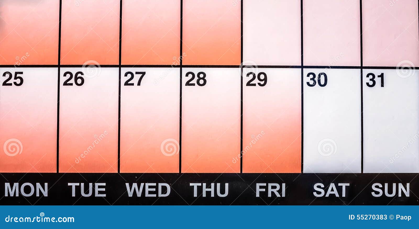 Last week of the month stock image. Image of closeup - 55270383