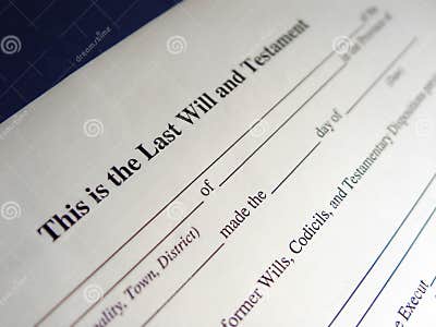 Last Will stock image. Image of document, office, home, macro - 3129