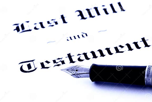 Last will and testament stock image. Image of estate - 13985983