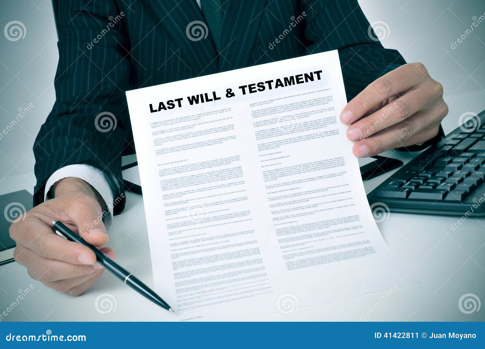 Last will and testament stock image. Image of devise - 41422811