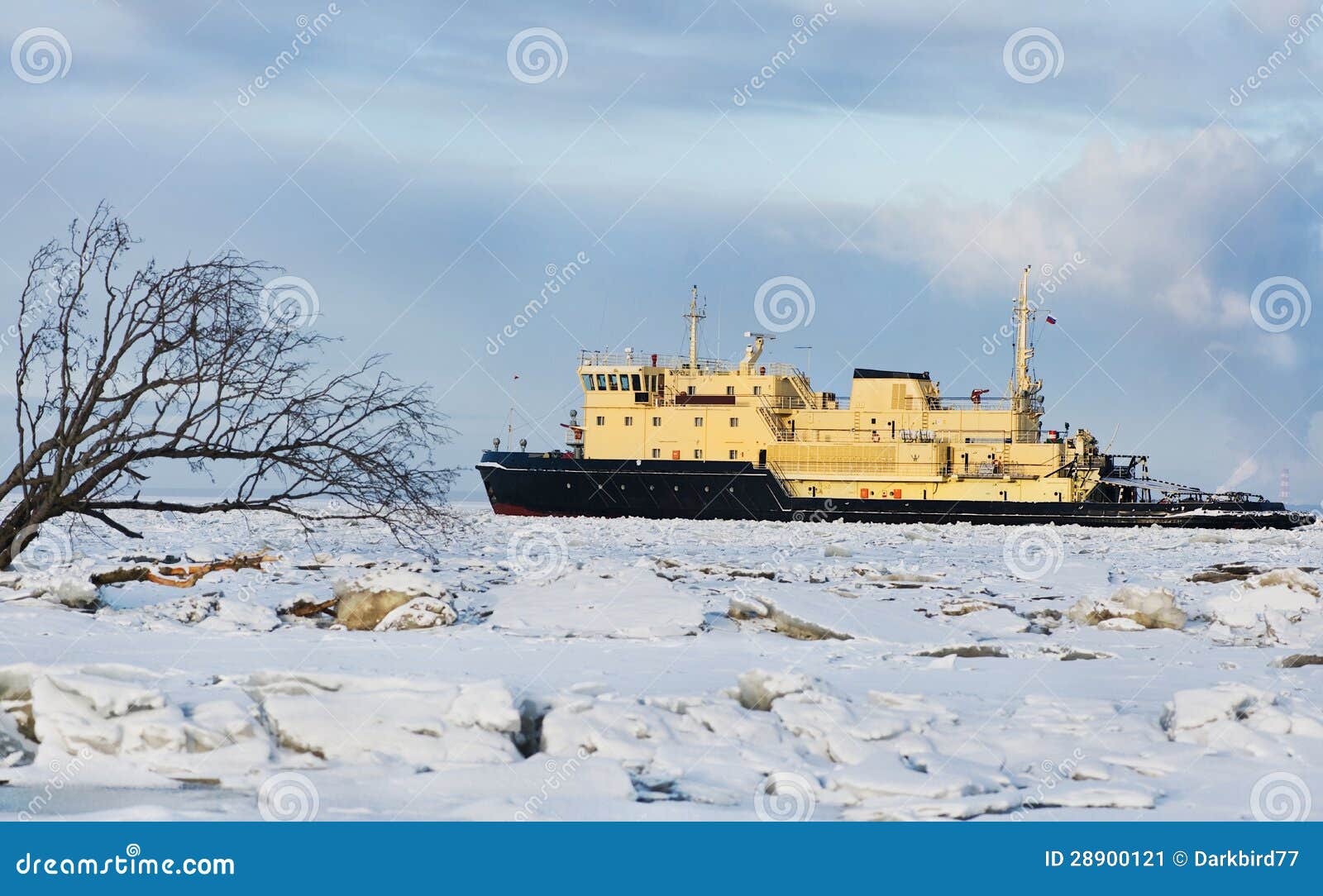 Lastfartyg på ishavet fotografering för bildbyråer. Bild av tungt ...