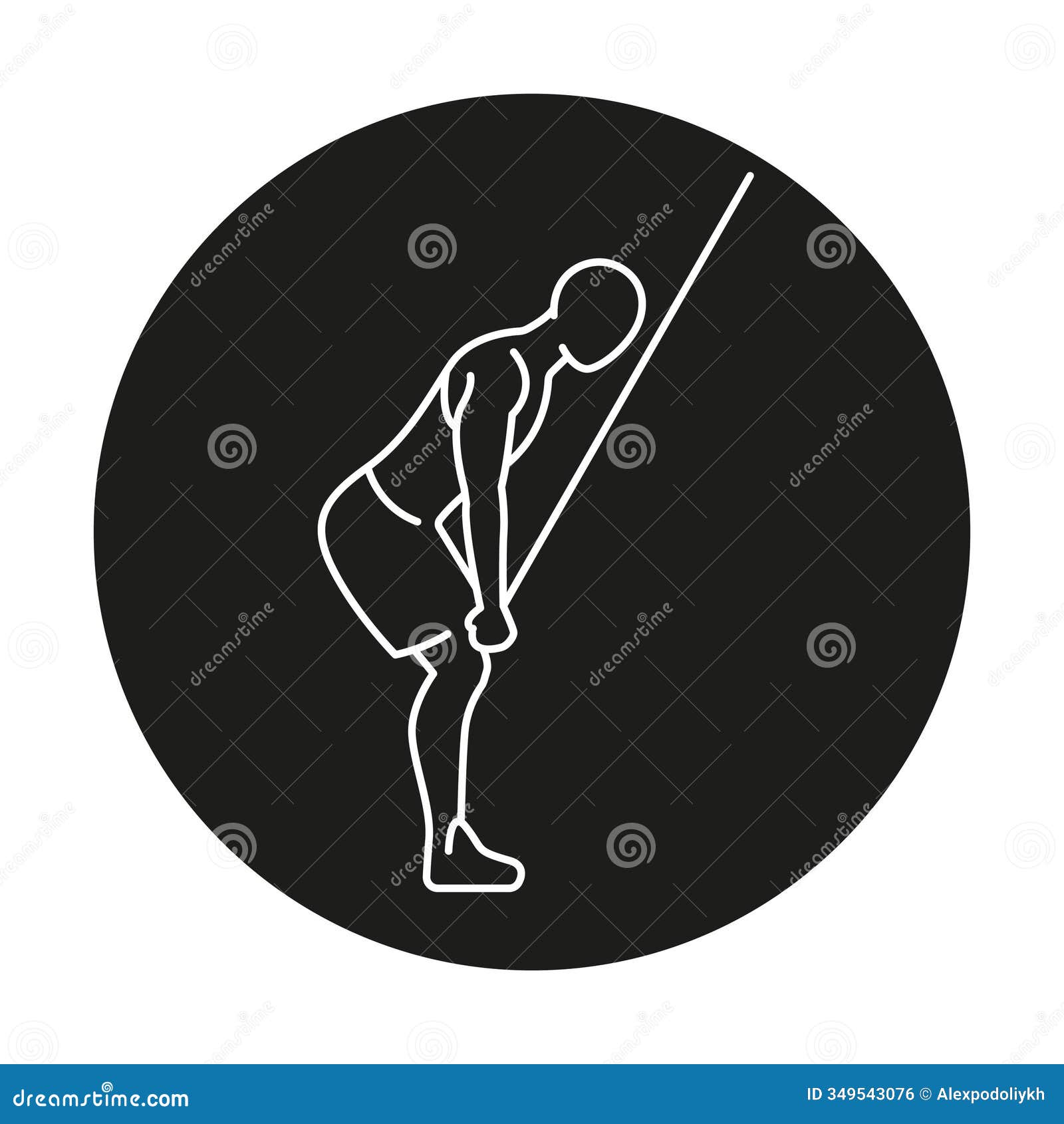 Dynamic Lat Pulldown Machine Icon Royalty-Free Stock Photography ...