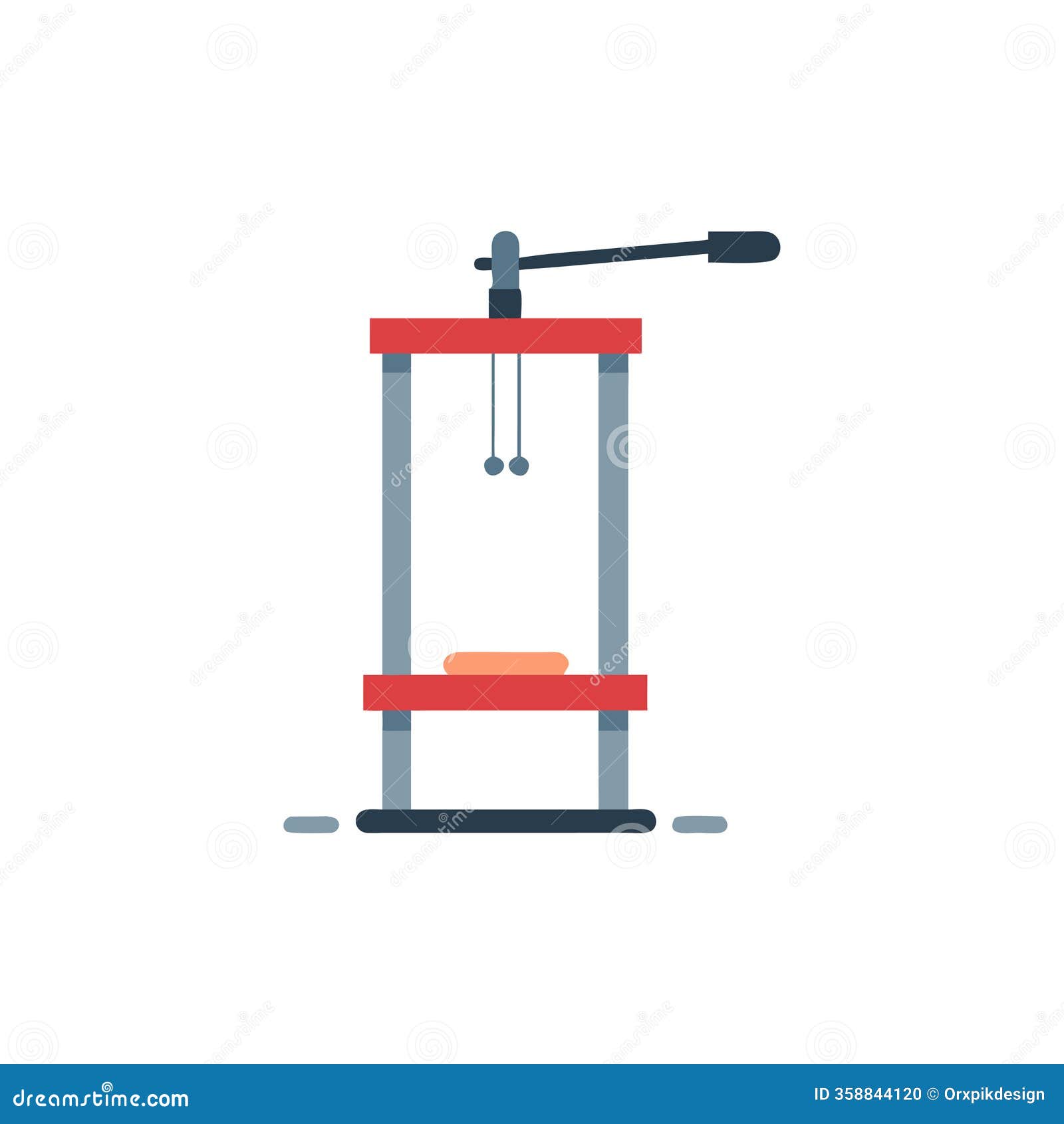 Lat Pulldown Machine Icon stock illustration. Illustration of ...