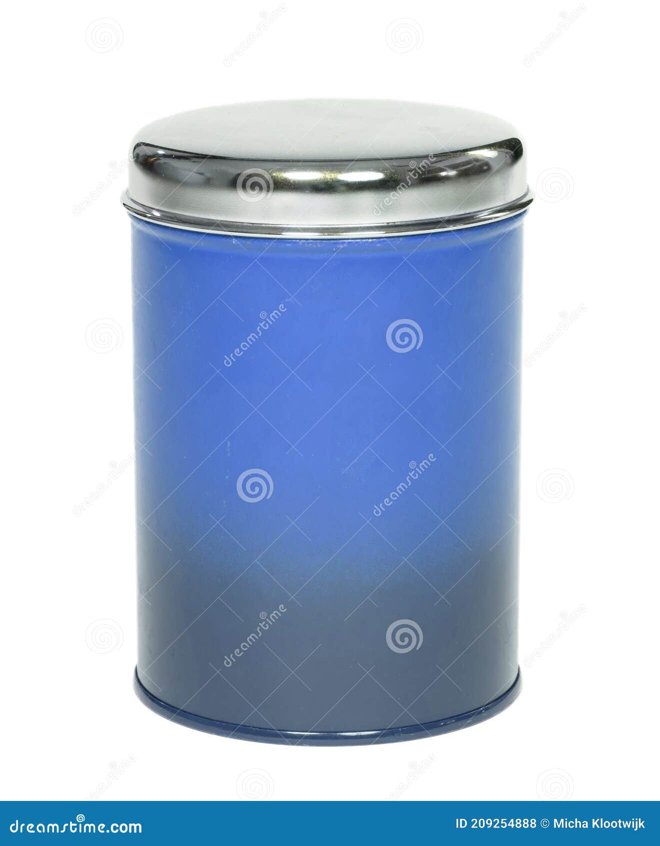 Lata Azul Velha Isolada Em Branco Foto de Stock - Imagem de retro ...