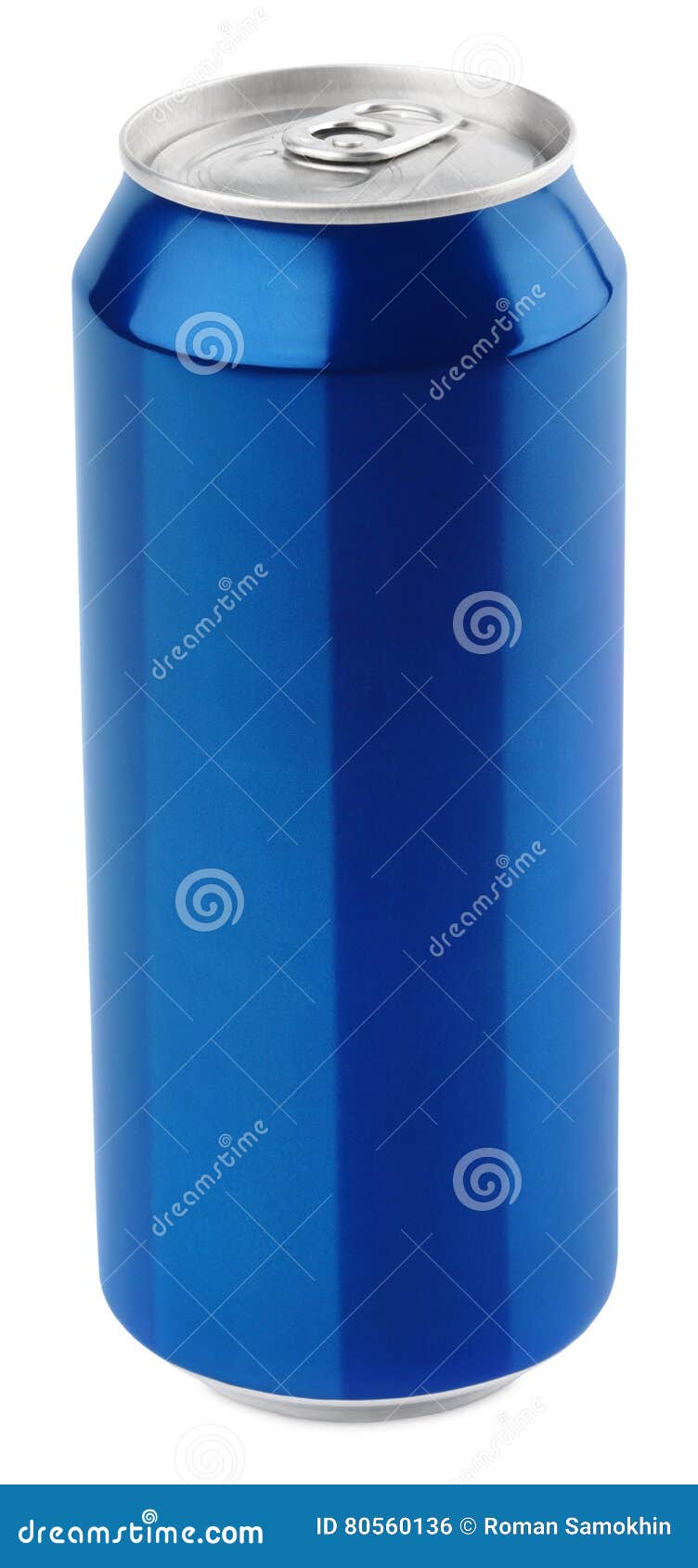 Lata De Cerveza De Aluminio Azul Foto de archivo - Imagen de completo ...