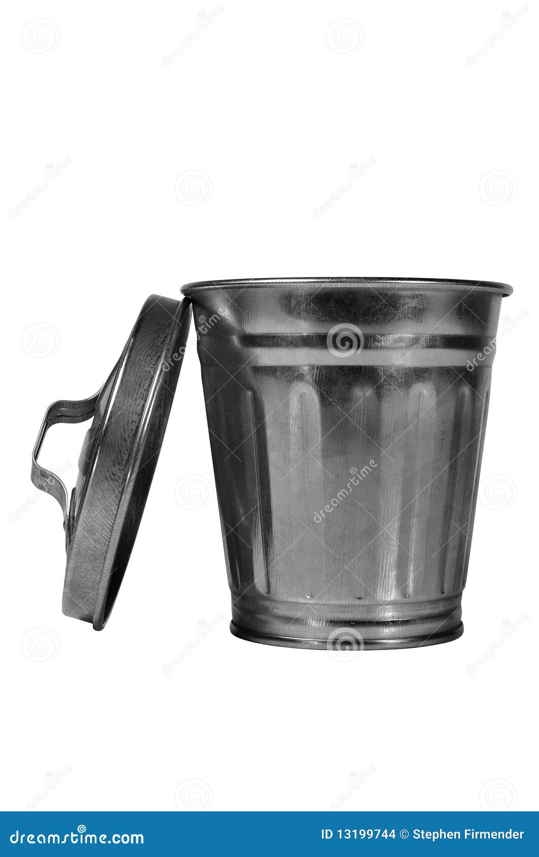 Lata de lixo foto de stock. Imagem de zinco, galvanizado - 13199744