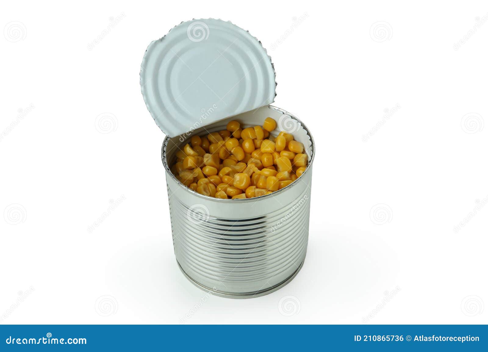 Lata De Milho Enlatado Isolada Em Fundo Branco Foto de Stock - Imagem ...