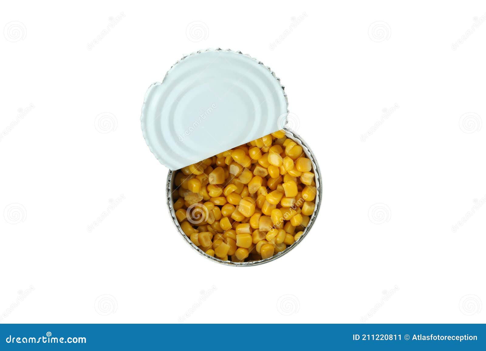 Lata De Milho Enlatado Isolada Em Fundo Branco Imagem de Stock - Imagem ...