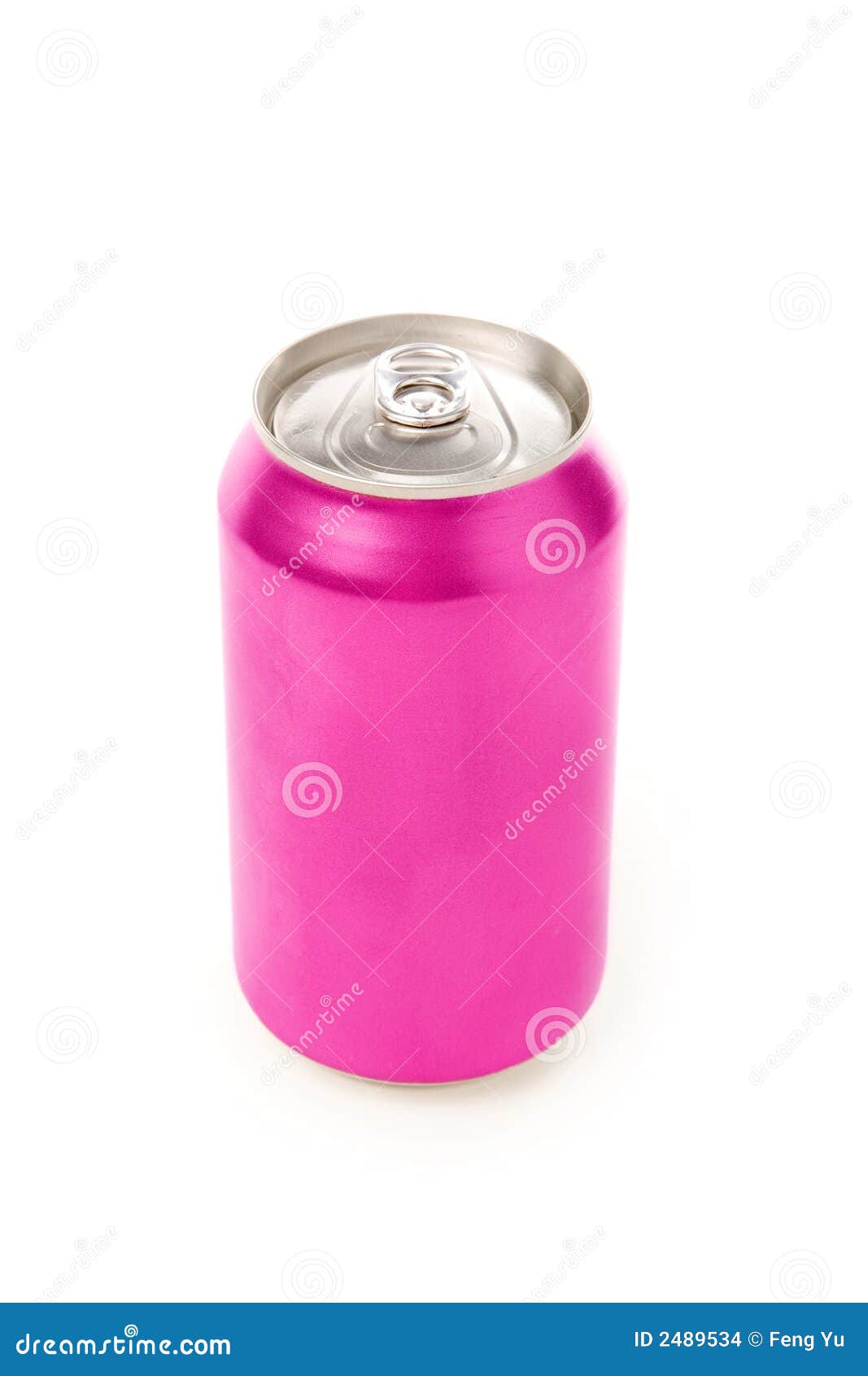 Lata De Soda Em Branco Cor-de-rosa Foto de Stock - Imagem de recipiente ...