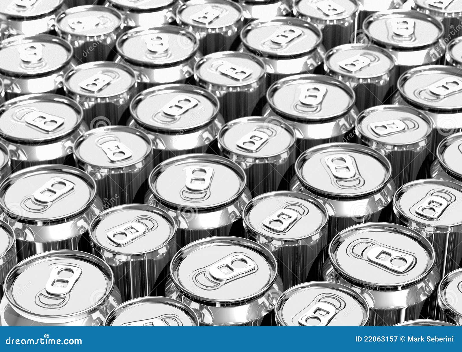 Latas de aluminio stock de ilustración. Ilustración de cromo - 22063157