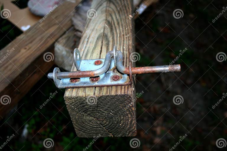 Latch stock photo. Image of secure, board, lever, treated - 56211430