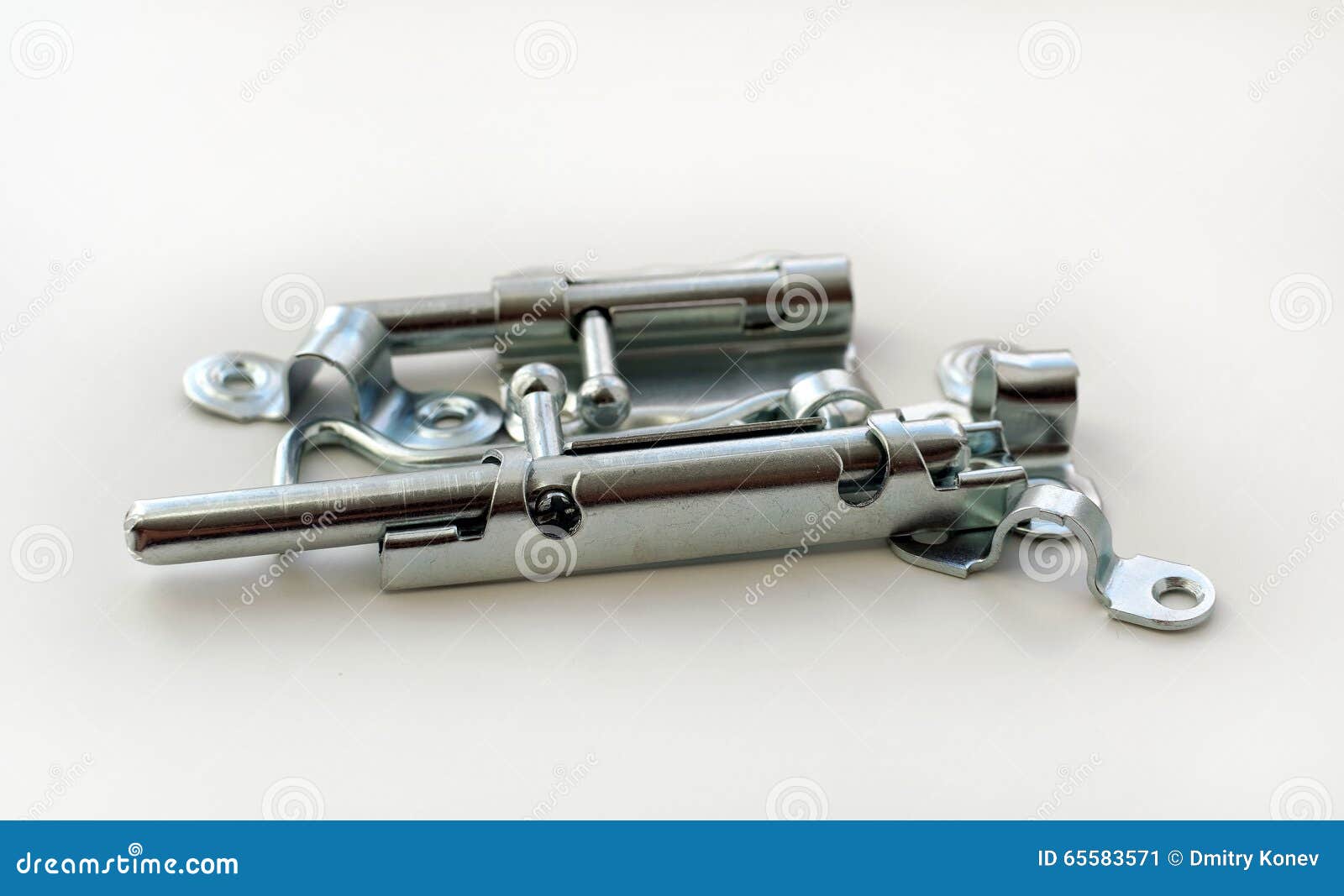 Latch, Hinge and Hook for Doors Stock Image - Image of close, lock ...