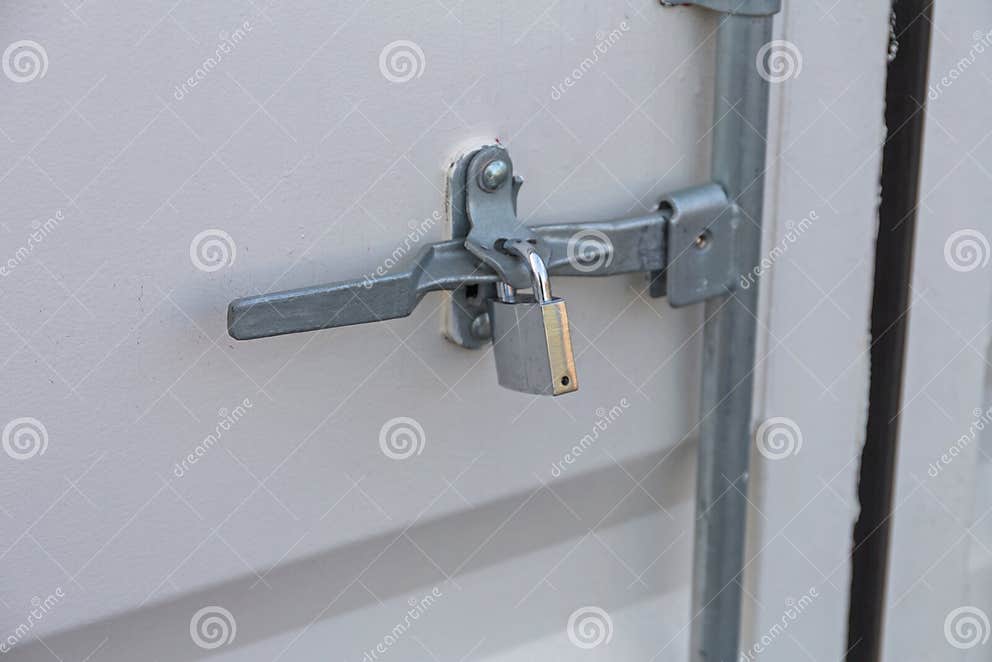 Container Latch Padlock stock image. Image of europe - 158856585