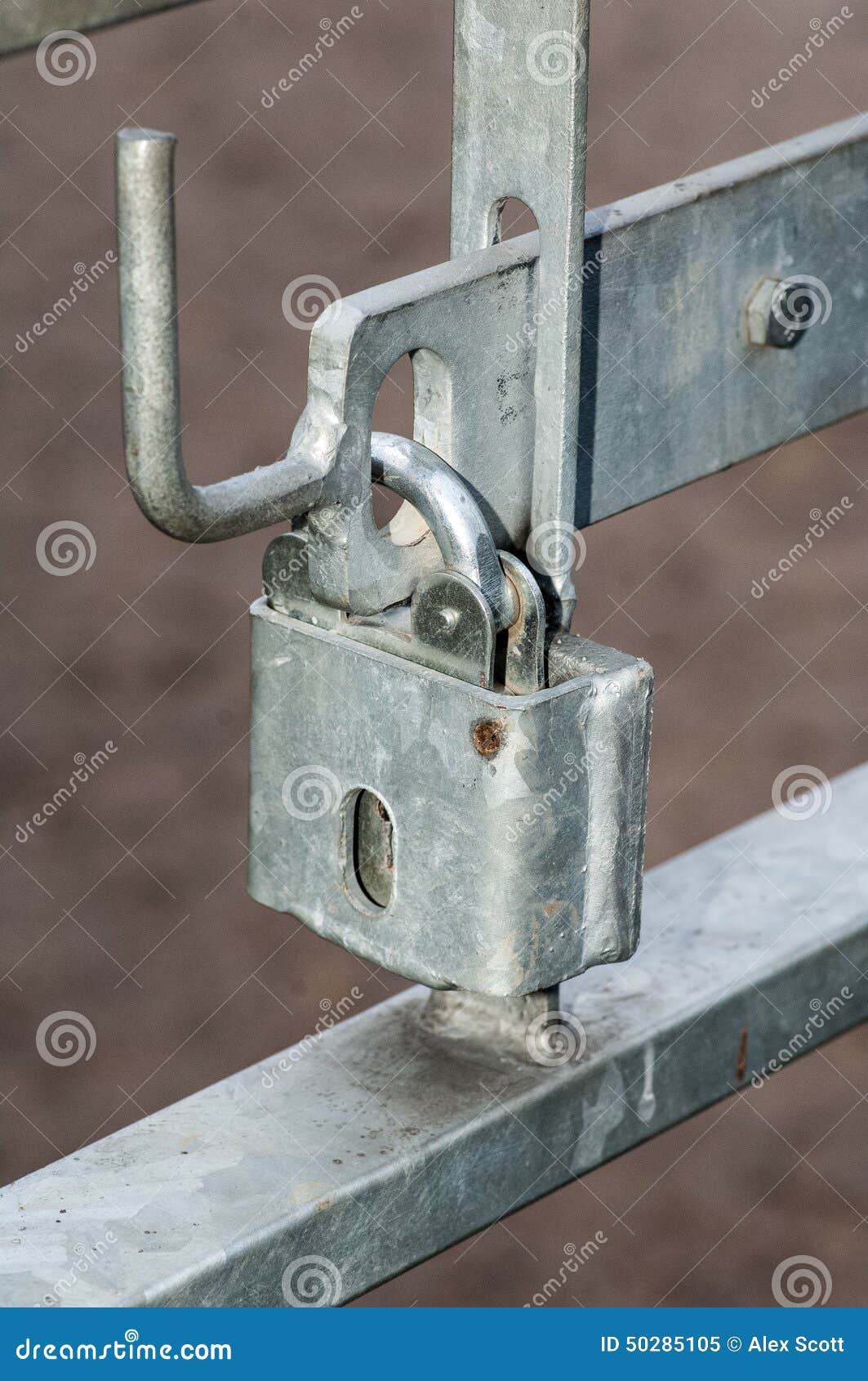 Galvanised Padlock Stock Photography | CartoonDealer.com #60331724