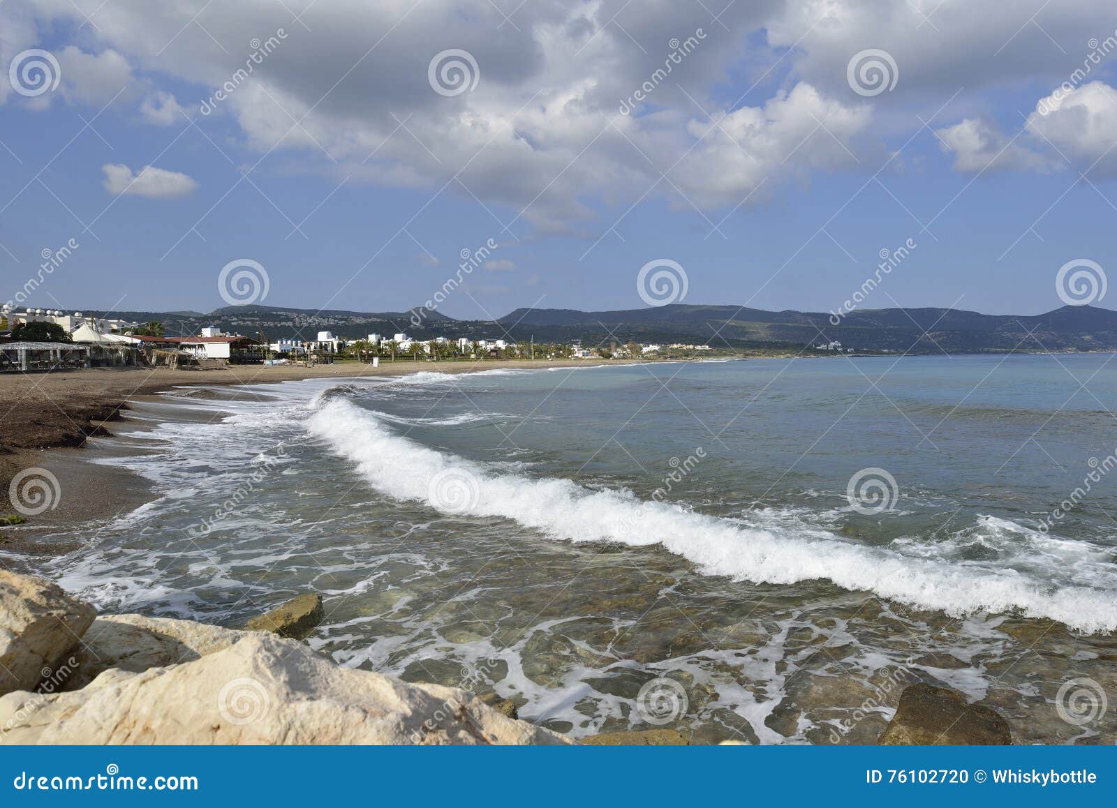 Latchi Beach stock photo. Image of latchi, peninsula - 76102720