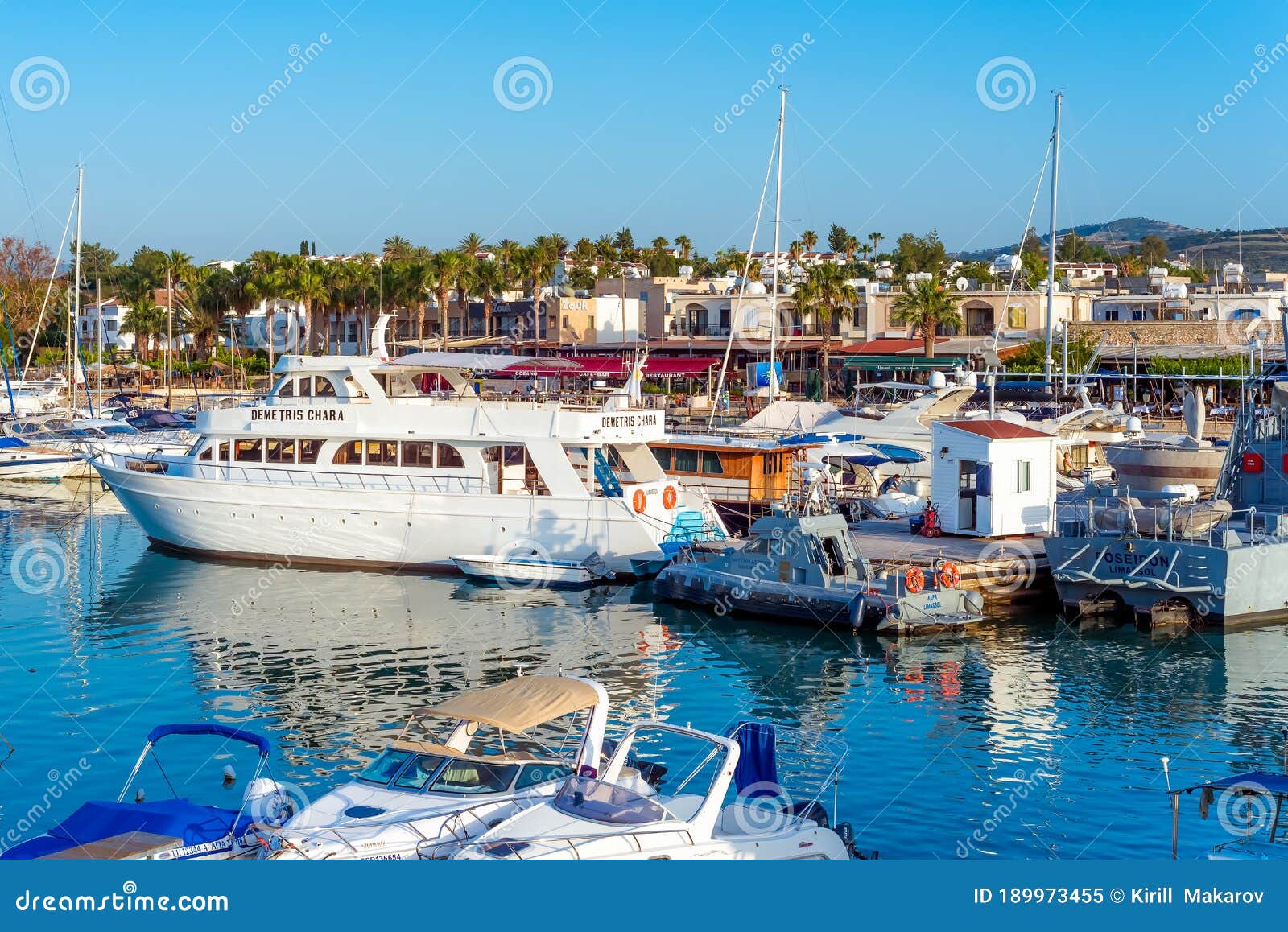 Latchi, Cyprus - May 10, 2018: View of the Harbor of Latchi Village ...