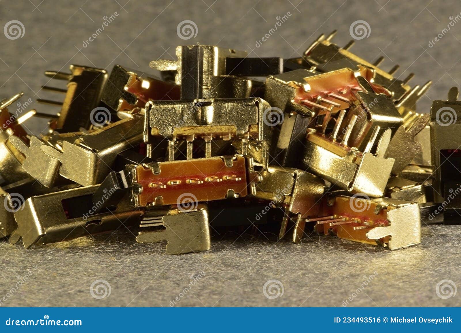 Latching Mechanical 3-position Microswitches Stock Photo - Image of ...