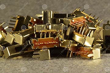 Latching Mechanical 3-position Microswitches Stock Photo - Image of ...