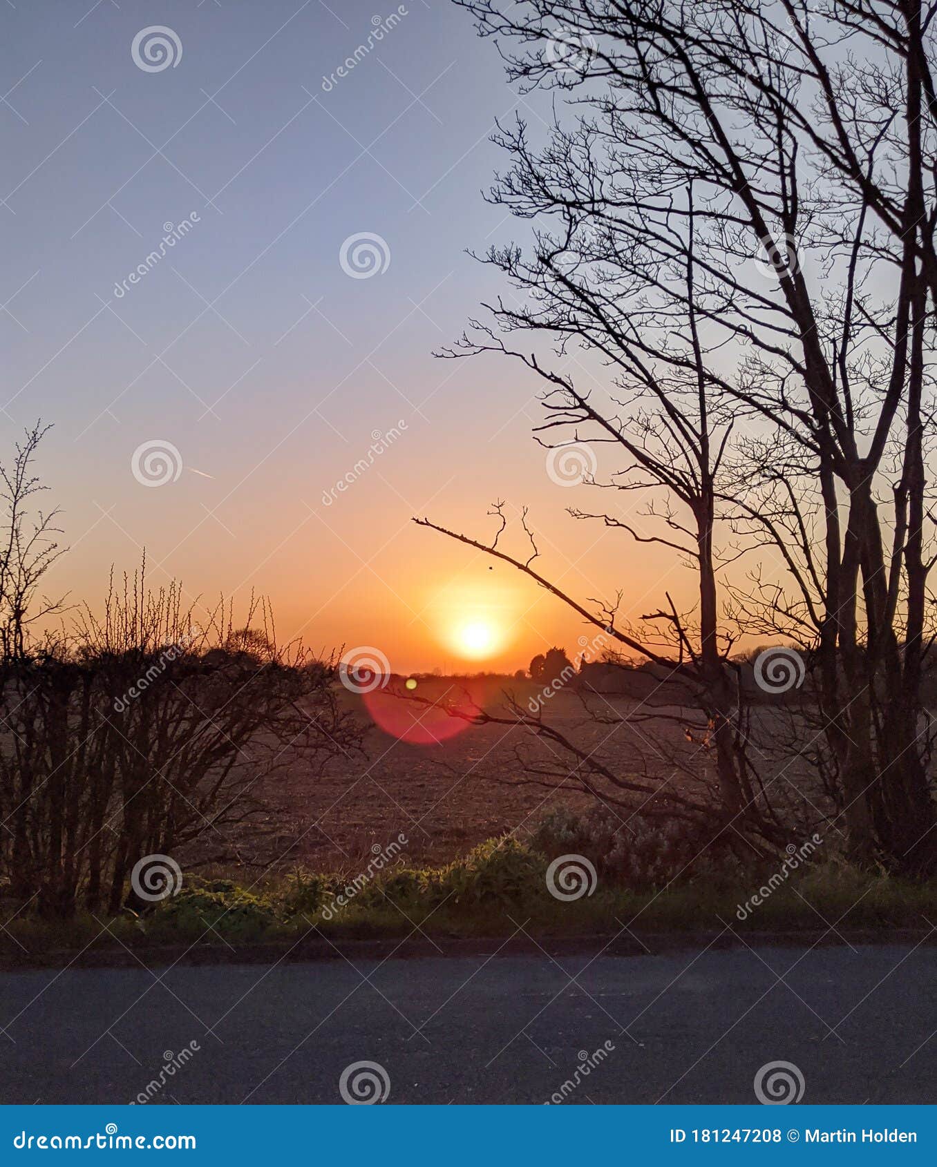 Late afternoon sunset stock photo. Image of country - 181247208
