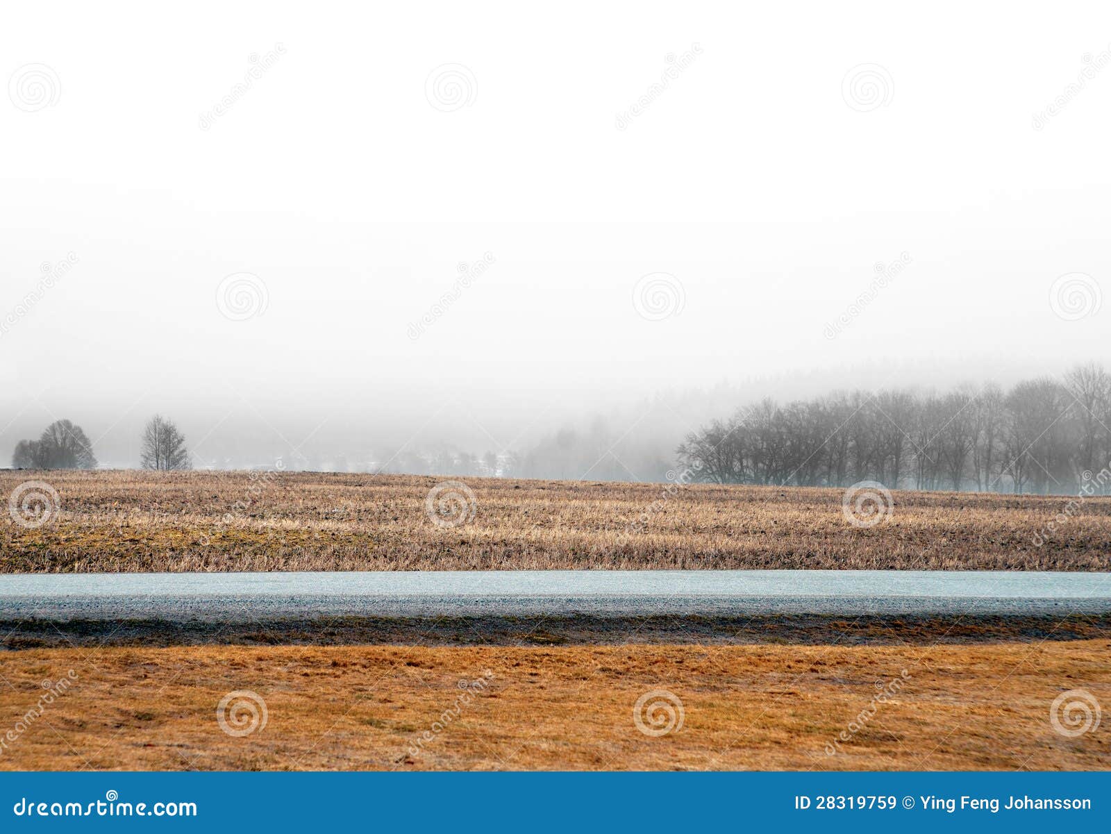 Late autumn landscape stock image. Image of road, farming - 28319759