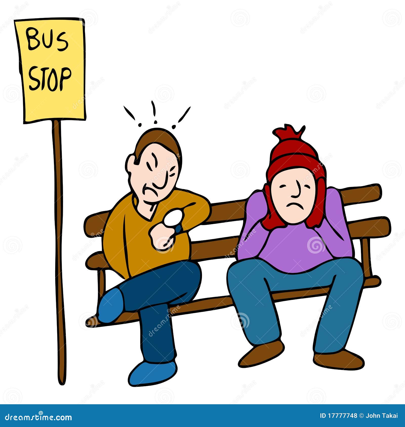 Late For The Bus Royalty-Free Stock Image | CartoonDealer.com #30259762