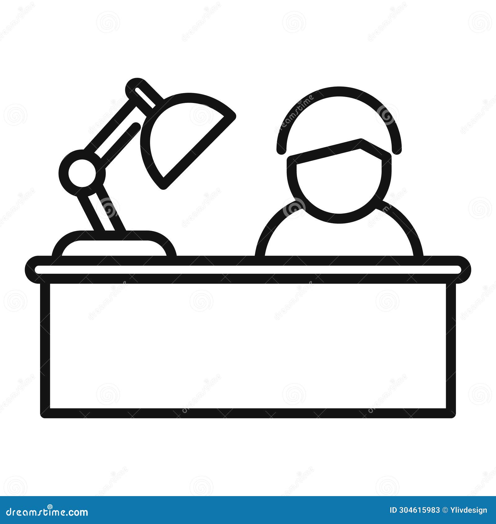 Late Desk Work Icon Outline Vector. Active Fast Person Stock ...